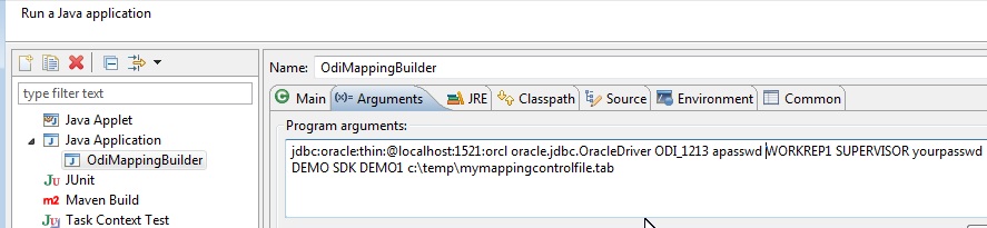 ODI 12c - Eclipse and Updated Mapping Builder Example