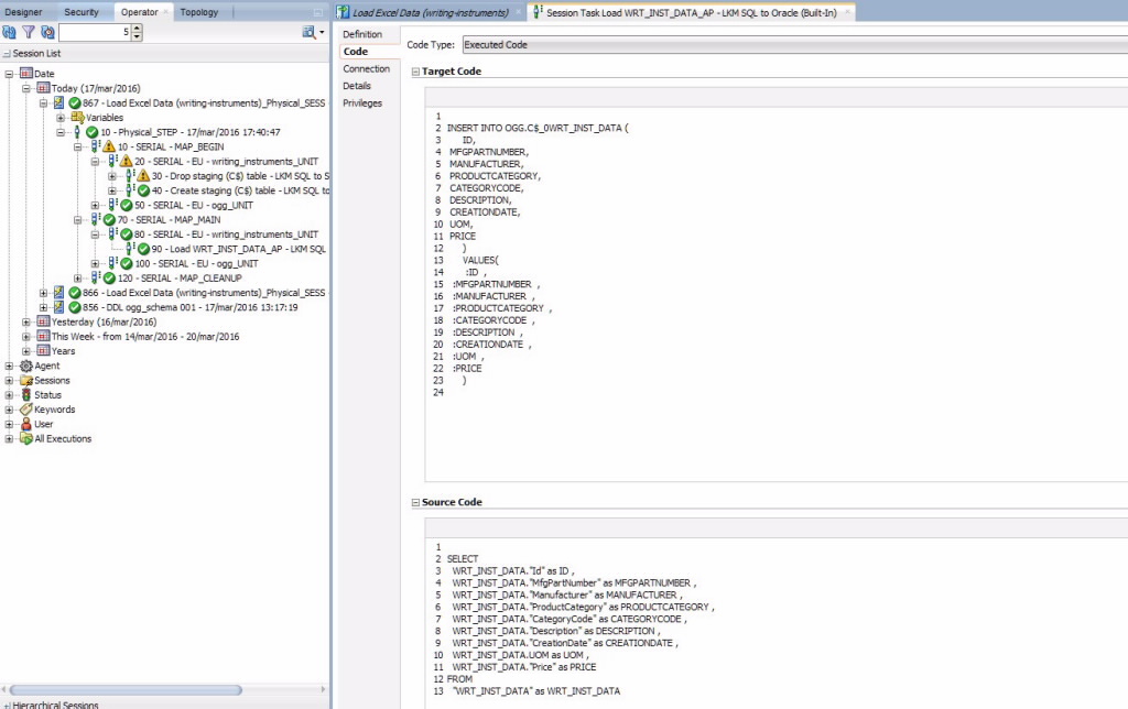 How To Load Data From Excel Using Odi 1221 And Progress Datadirect Sequelink