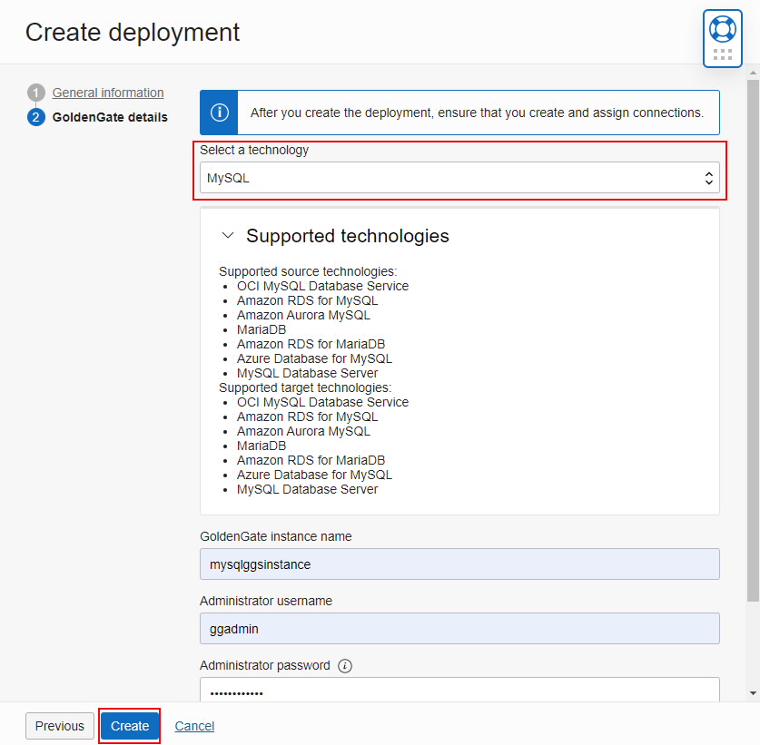 Using Oracle Cloud Infrastructure Goldengate With Mysql Databases