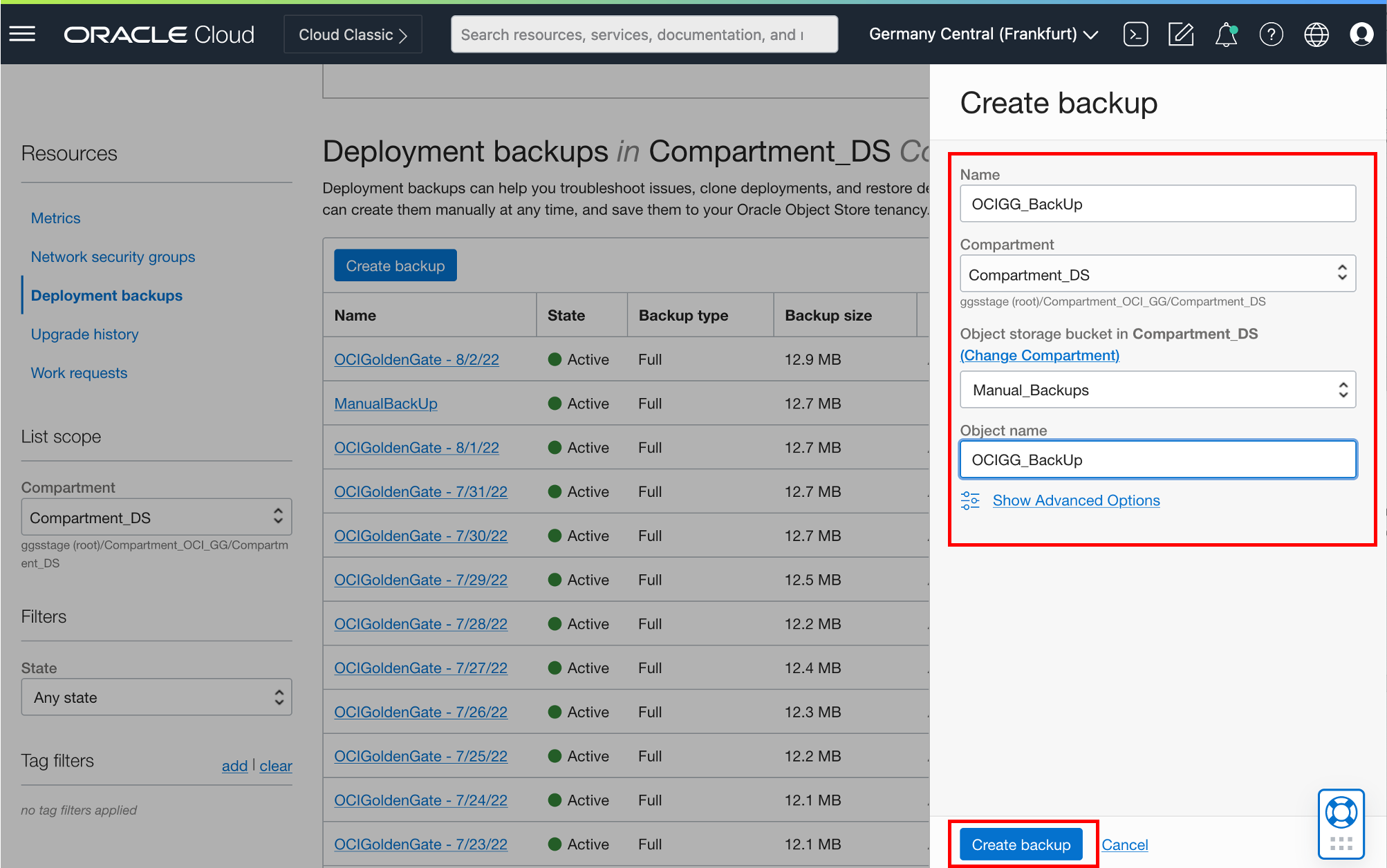 Using Logdump Utility with Oracle Cloud Infrastructure (OCI) GoldenGate