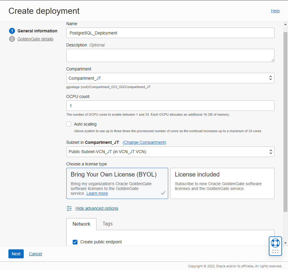 Using Oracle Cloud Infrastructure Oci Goldengate With Postgresql