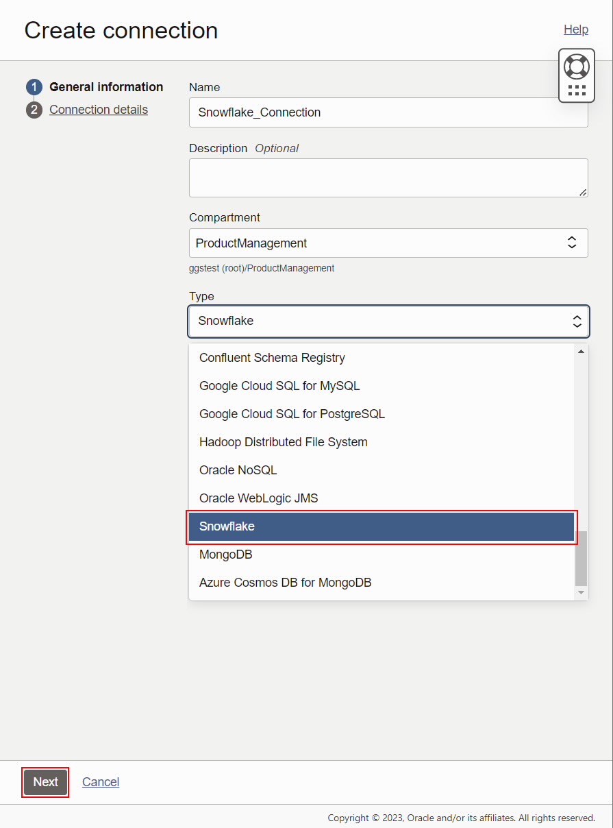 Using Oracle Cloud Infrastructure (OCI) GoldenGate with Snowflake