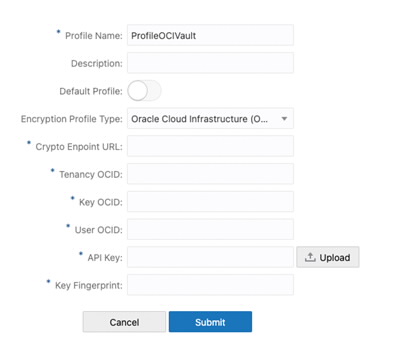 Using Profiles with OCI GoldenGate