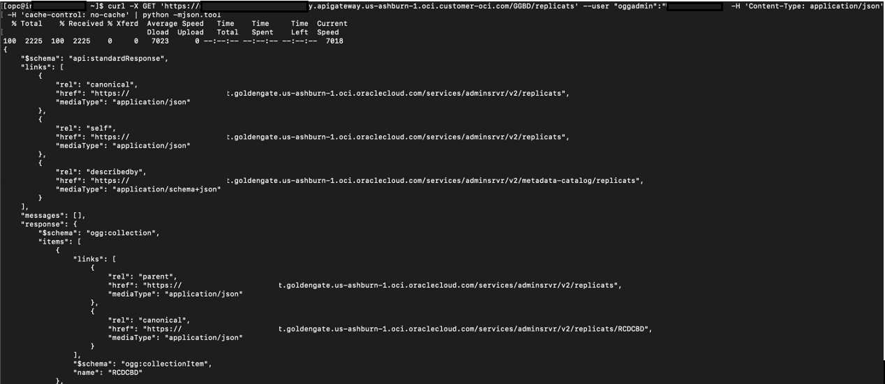 How to configure OCI API Gateway for OCI GoldenGate REST API