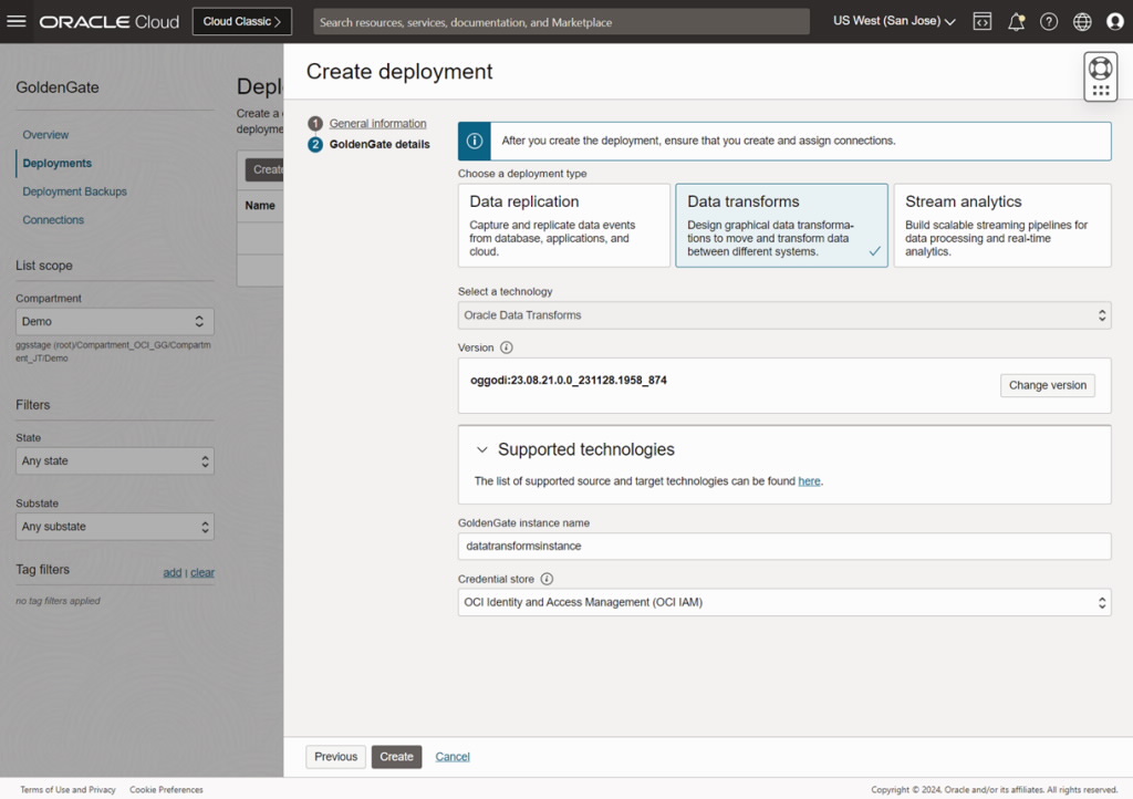 OCI GoldenGate adds batch data integration processing with Data Transforms