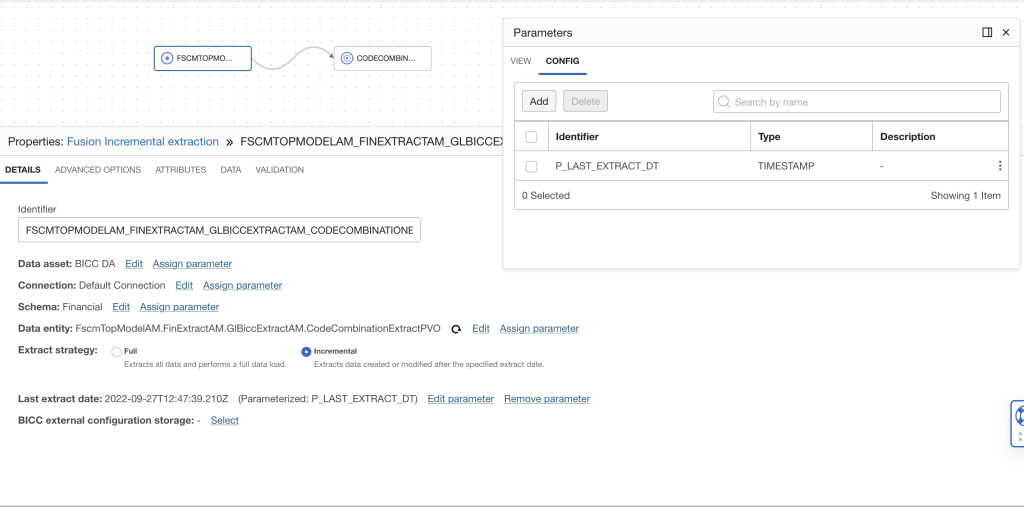 Fusion Incremental Extraction Using Oci Data Integration