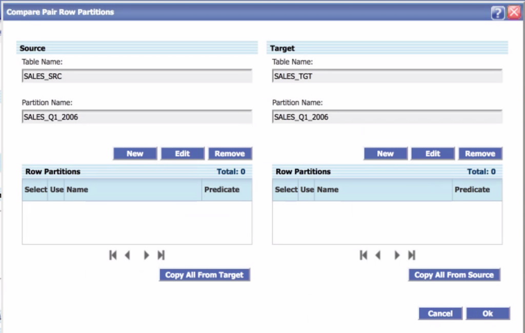 Oracle GoldenGate Veridata Automatic Row Partitioning feature Oracle GoldenGate Veridata Automatic Row Partitioning feature