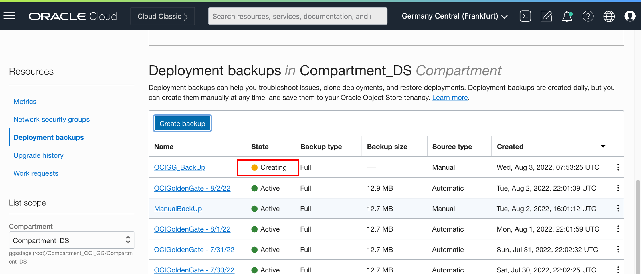 Using Logdump Utility with Oracle Cloud Infrastructure (OCI) GoldenGate