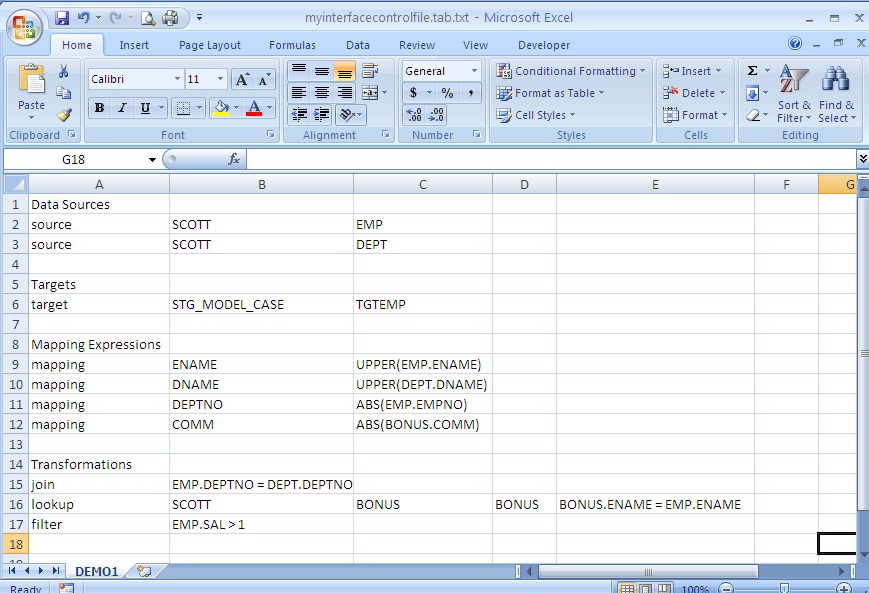 ODI 11g – Interface Builder